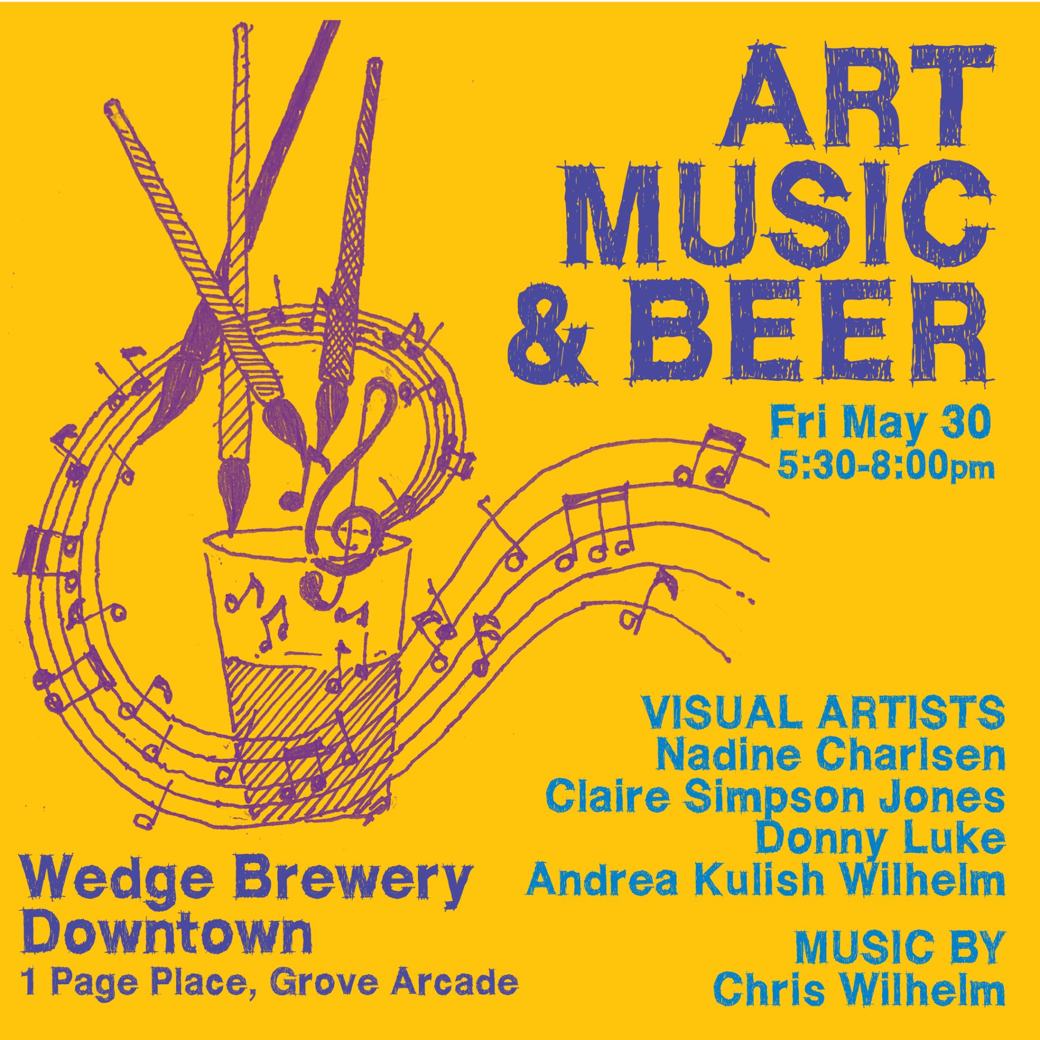 ART MUSIC & BEER - River Arts District Artists